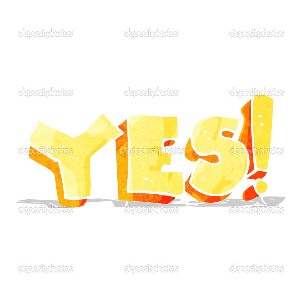 Desenho animado sim símbolo Vetor de stock de ©lineartestpilot 50486929