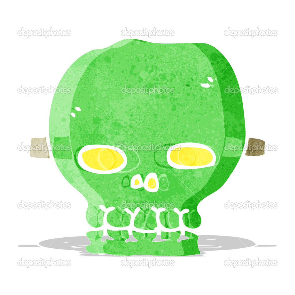Cartoon spooky skull mask Stock Illustration by ©lineartestpilot #50495411