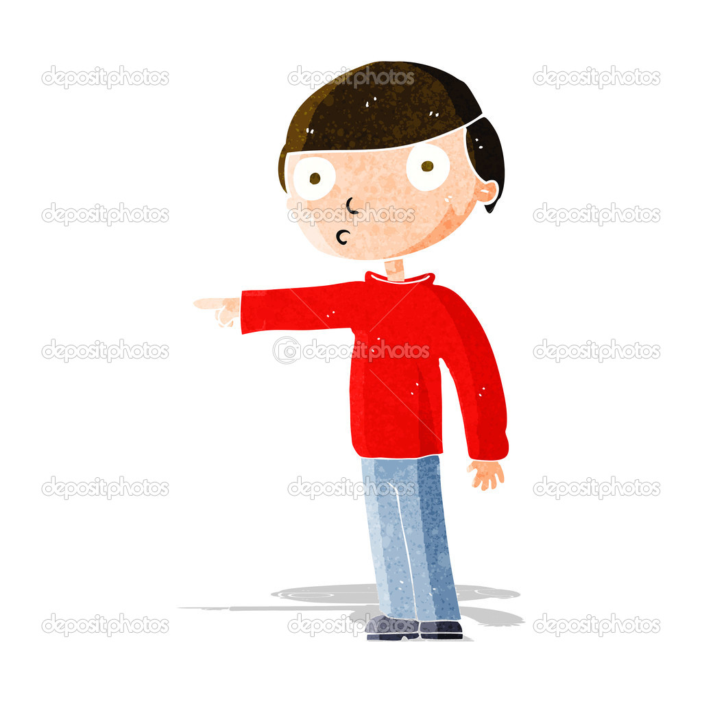 Cartoon man pointing Stock Vector Image by ©lineartestpilot #50495733