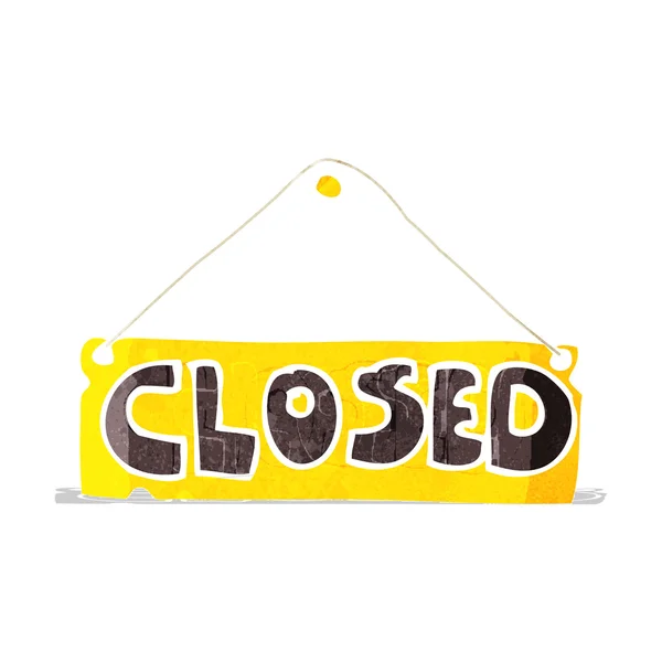 cartoon closed sign — Stock Vector © lineartestpilot #38437221