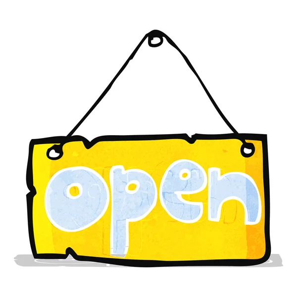 Cartoon open sign Stock Vector by ©lineartestpilot 44674415