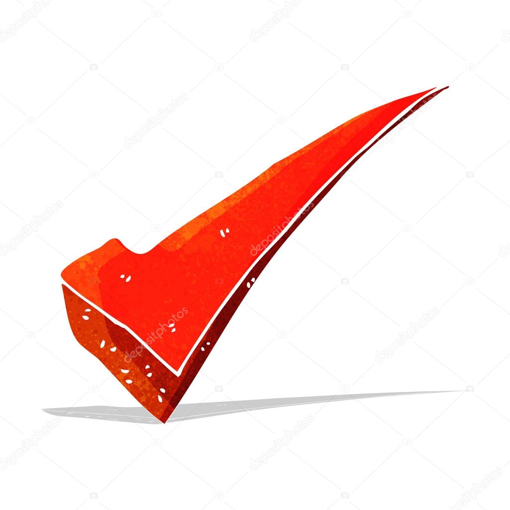 Cartoon tick symbol Stock Vector by ©lineartestpilot 50855627