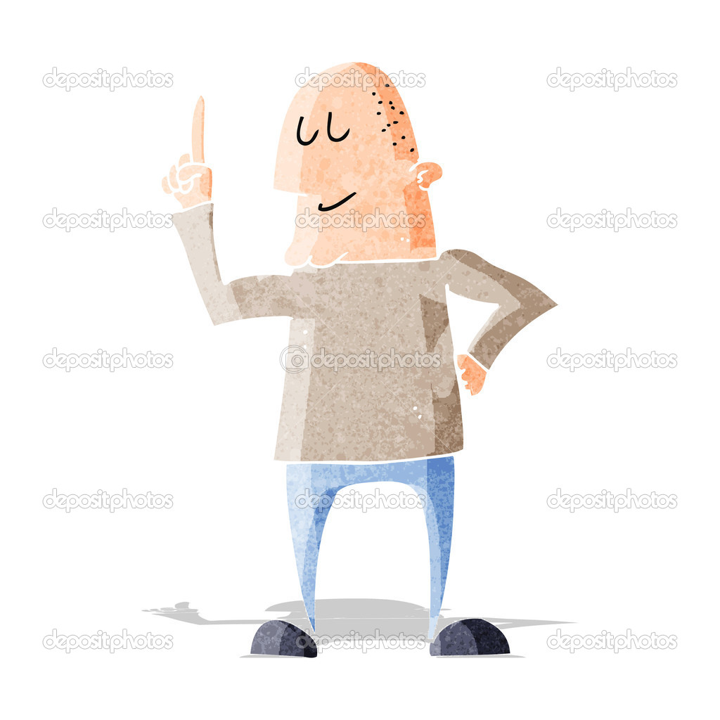 Cartoon man pointing finger Stock Vector Image by ©lineartestpilot ...