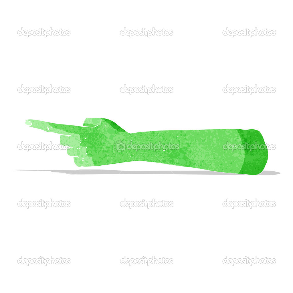 Pointing zombie hand cartoon Stock Vector by ©lineartestpilot 50864105