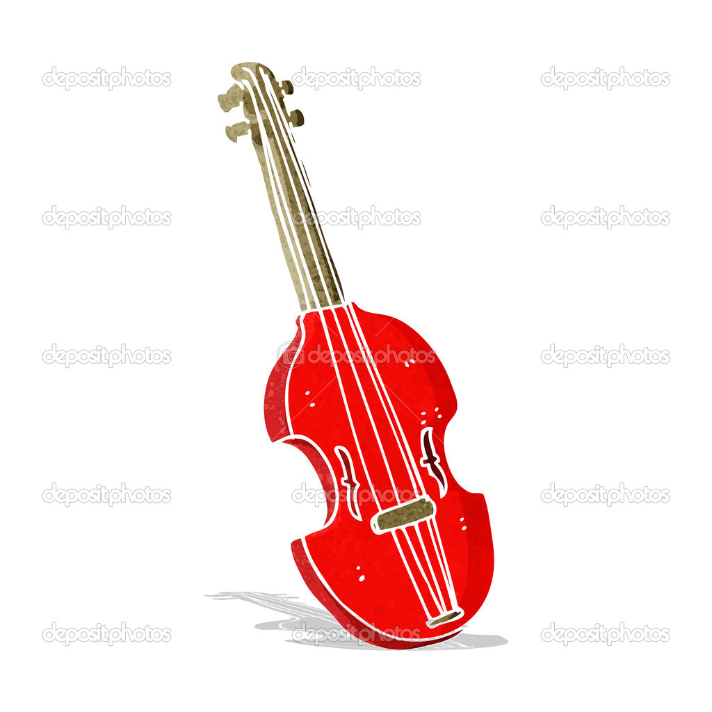 Cartoon violin Stock Vector by ©lineartestpilot 50866361
