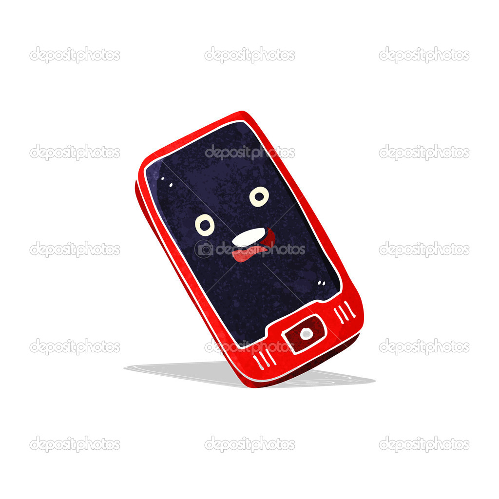 Cartoon mobile phone Stock Vector Image by ©lineartestpilot #50872199