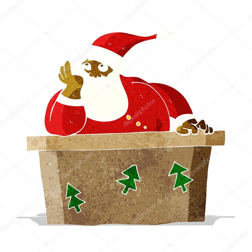 Cartoon bored santa claus Stock Vector Image by ©lineartestpilot #51090131