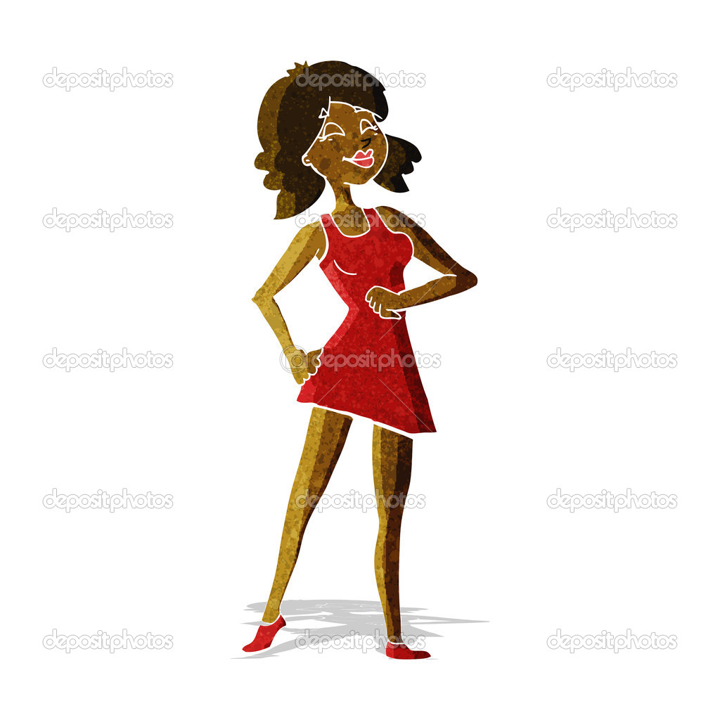 Cartoon proud woman Stock Vector by ©lineartestpilot 51455925
