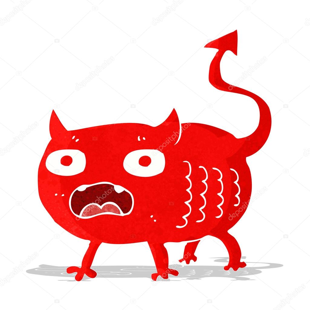 Cartoon little imp Stock Vector Image by ©lineartestpilot #51611991