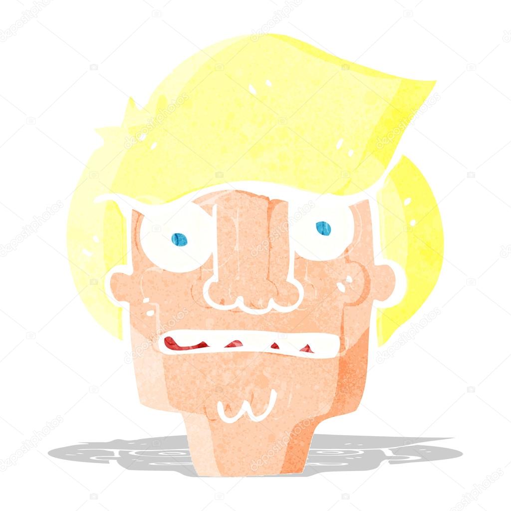 Cara impactada de dibujos animados Vector de stock por ©lineartestpilot ...