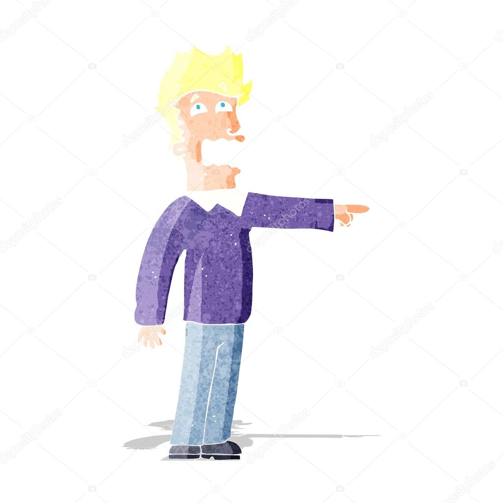 Cartoon man accusing Stock Vector by ©lineartestpilot 51716517