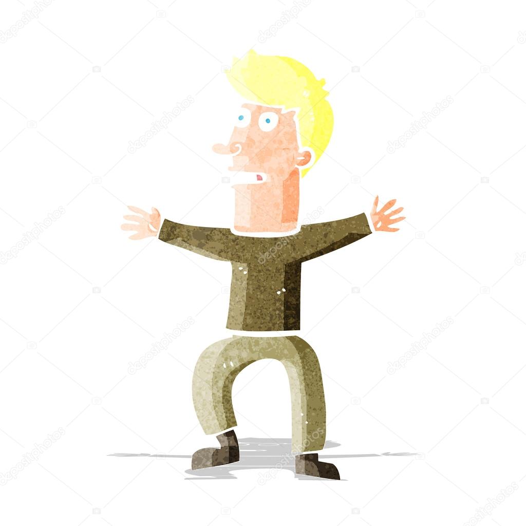 Cartoon startled man Stock Vector Image by ©lineartestpilot #51722497