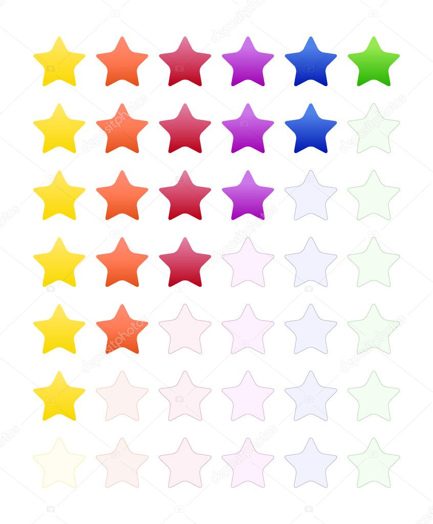 Rate Stars Stock Vector by ©LiliWhite 17156773