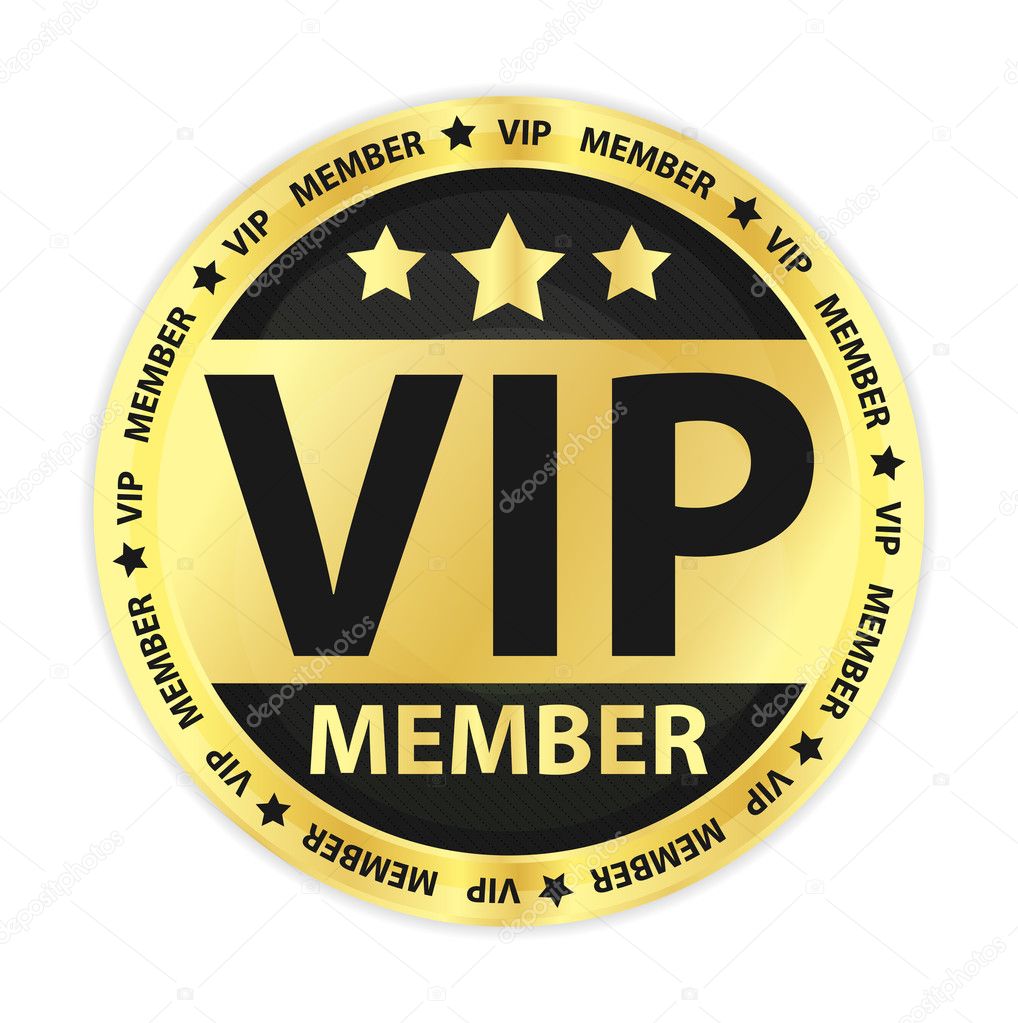 VIP Member Golden Label Stock Vector Image by ©LiliWhite #17156999