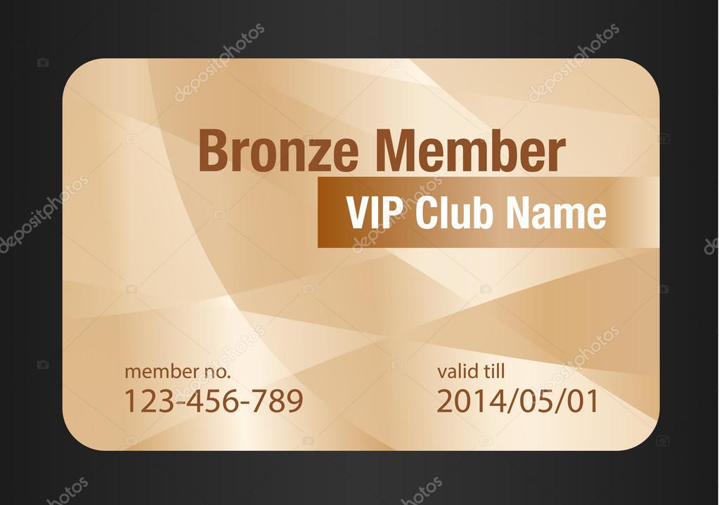 Bronze VIP Club Card Stock Vector Image by ©LiliWhite #18708641