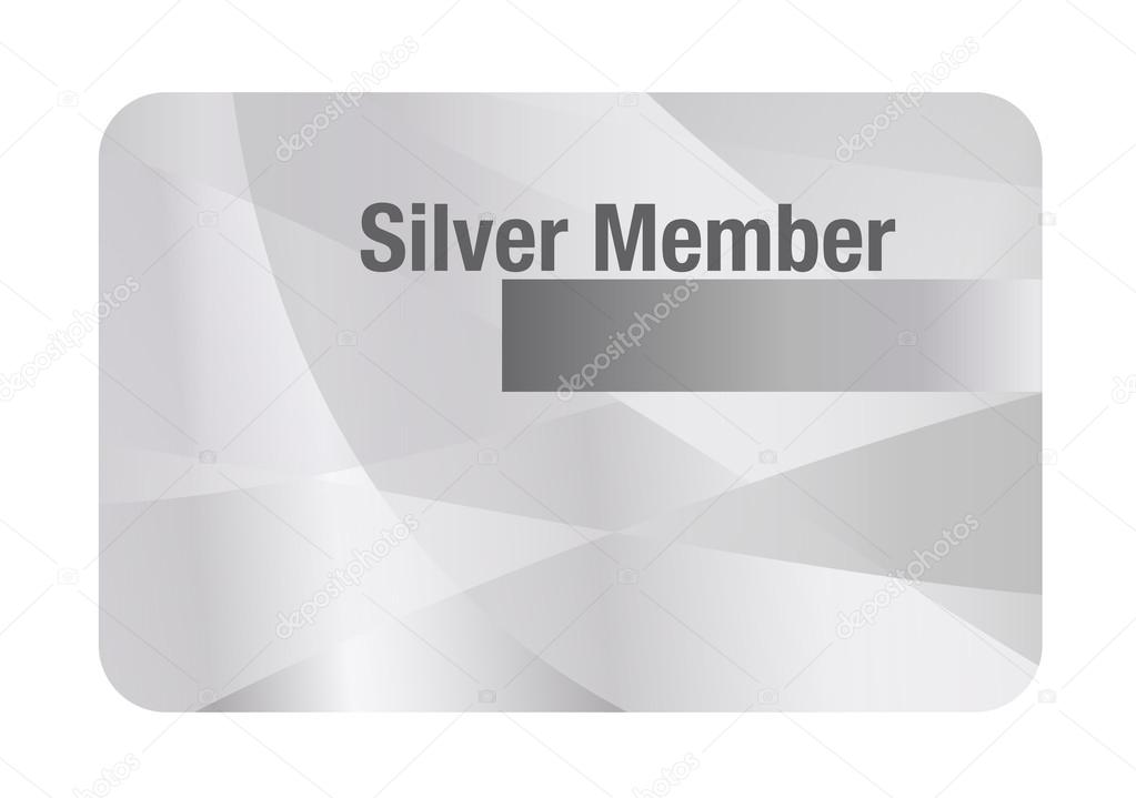 Silver VIP Club Card — Stock Vector © LiliWhite #18709351