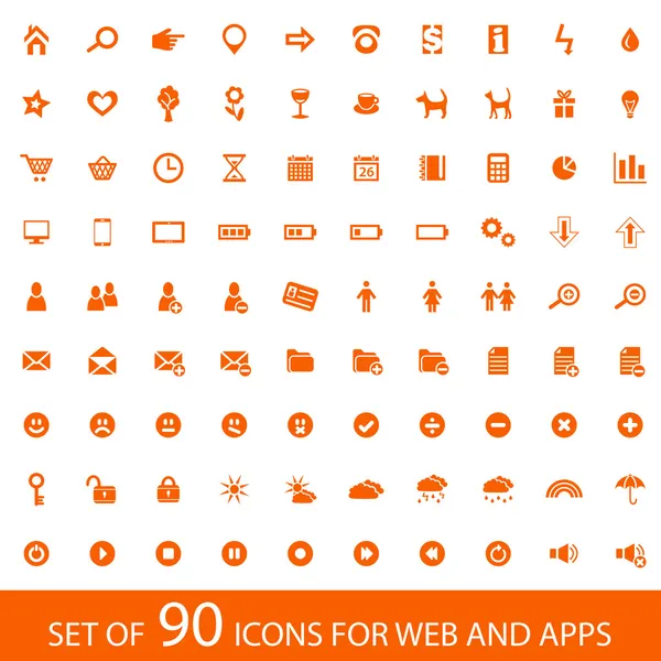 Business orange icons Vector Art Stock Images | Depositphotos