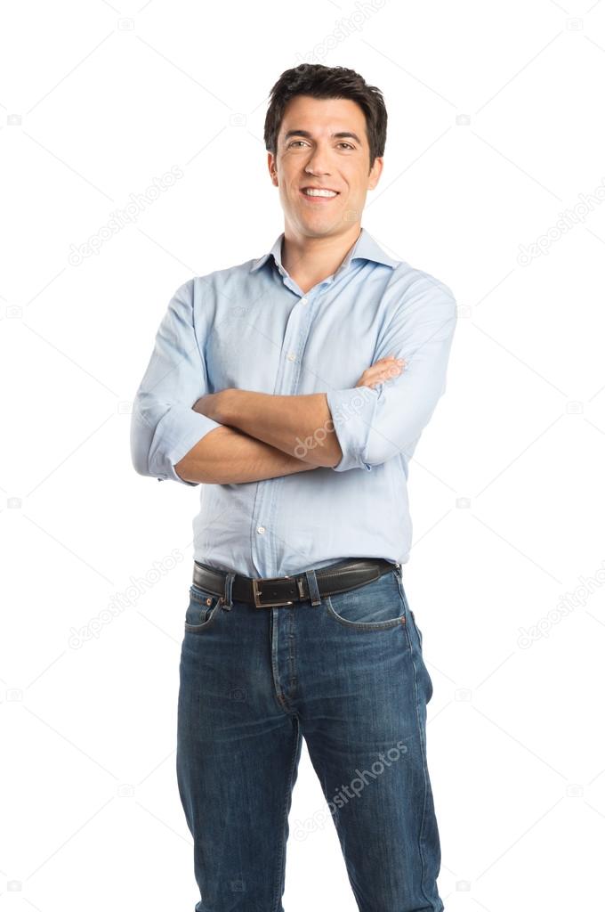 Happy Young Man Standing Stock Photo by ©ridofranz 28207023 Happy Young Man Standing Stock Photo by ©ridofranz 28207023