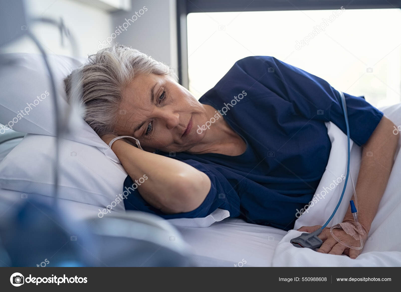 Sad Girl In Hospital