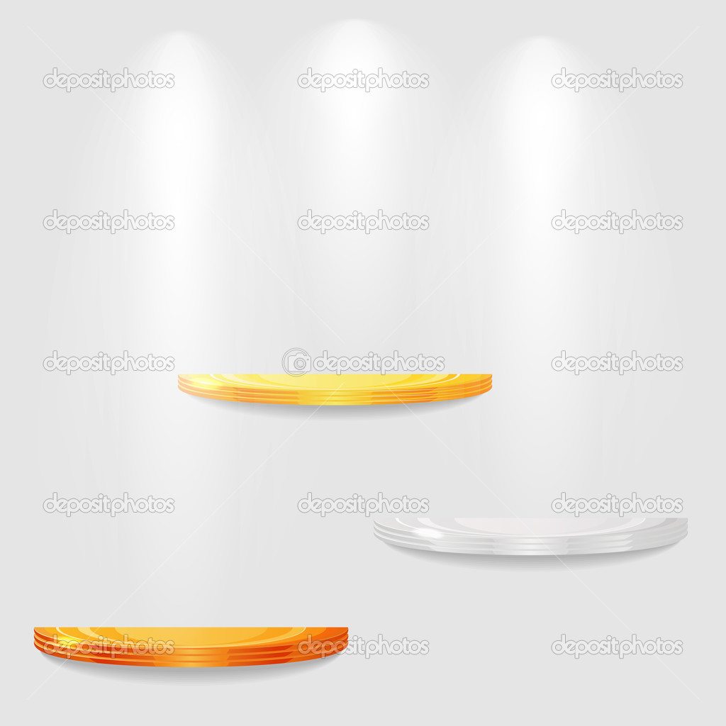 Three ranking shelves Stock Vector Image by ©Mjak #13360172