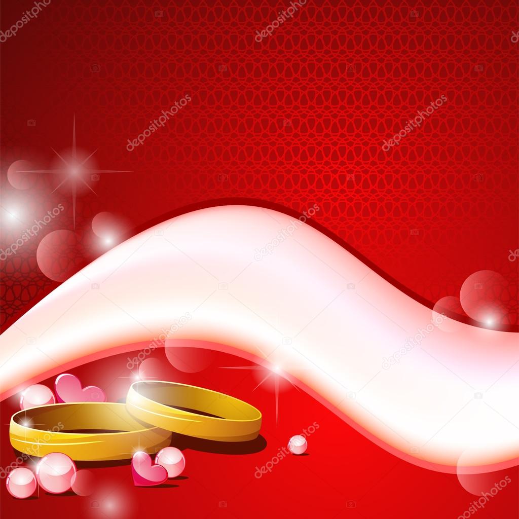 Red wedding card Stock Illustration by ©Mjak #13372243