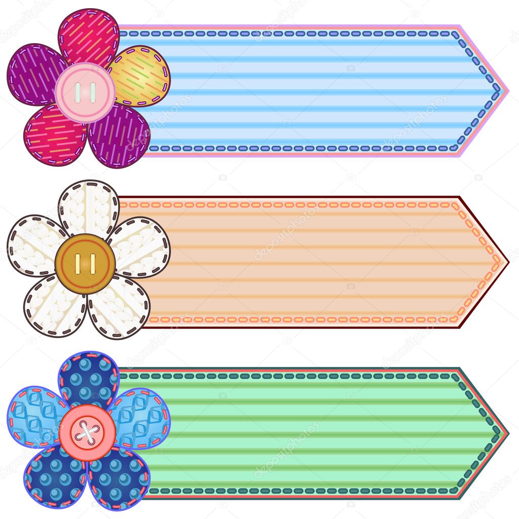 Scrapbook banners Stock Vector Image by ©Mjak #13375548