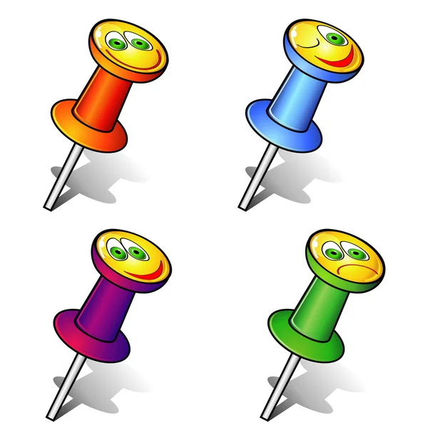 Pushpin face Vector Art Stock Images | Depositphotos