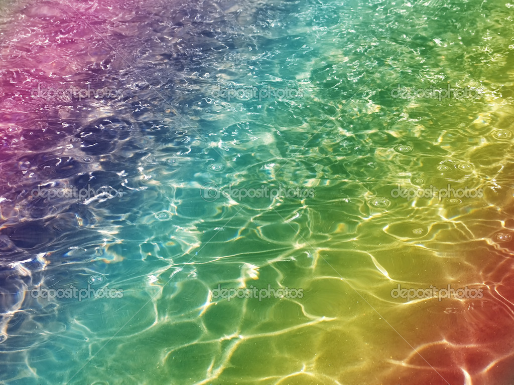 Rainbow Water Background — Stock Photo © andykazie #12838109