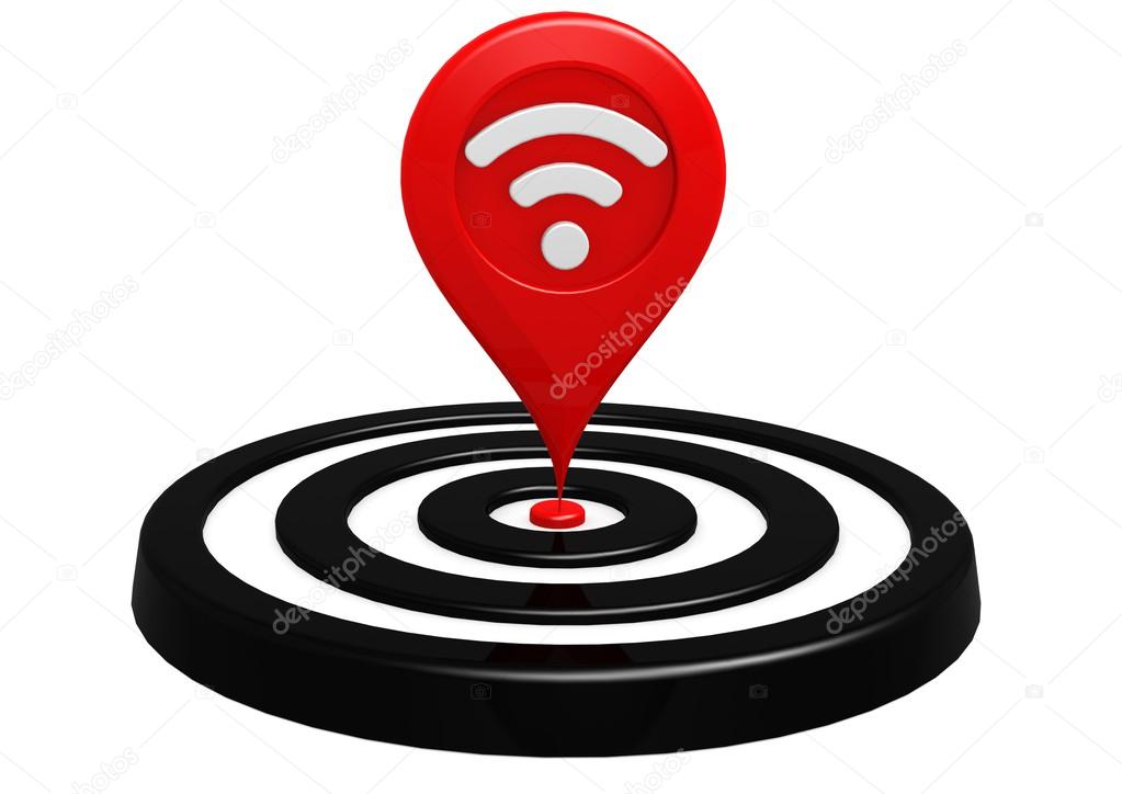 Wireless pointer on target board — Stock Photo © tang90246 #33674719