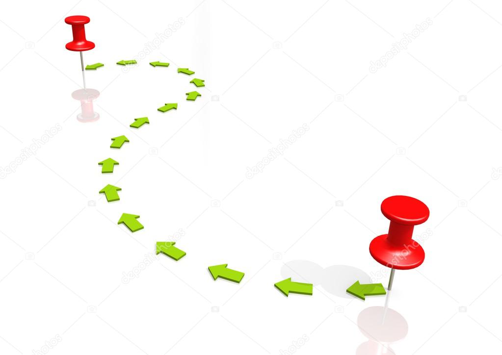 Point-to-point route Stock Photo by ©tang90246 34309671