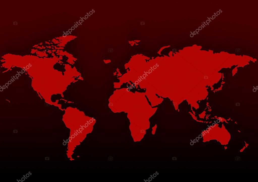 Red world map Stock Photo by ©tang90246 34309837