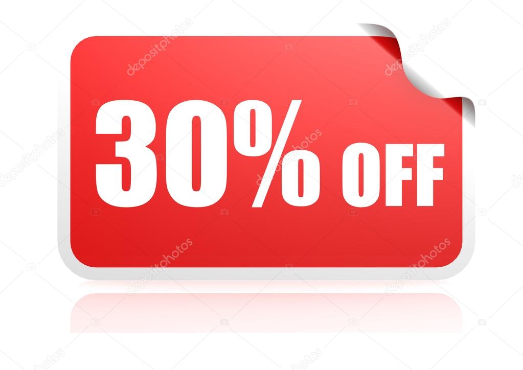 30 percent off sticker — Stock Photo © tang90246 #34451333