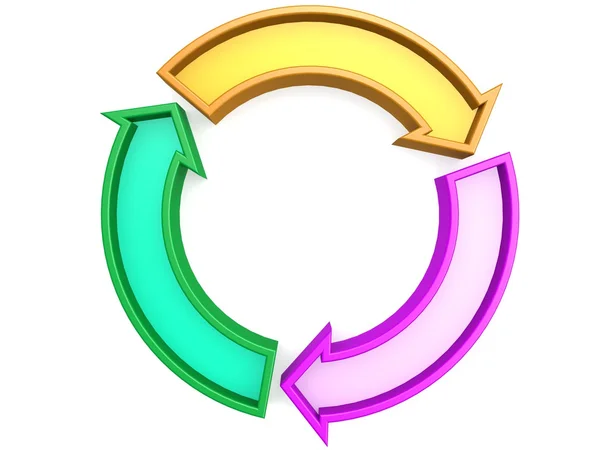 Three arrows circle — Stock Photo © tang90246 #33672901