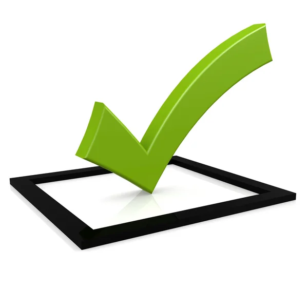 Green Tick Symbol — Stock Photo © OutStyle #4141203