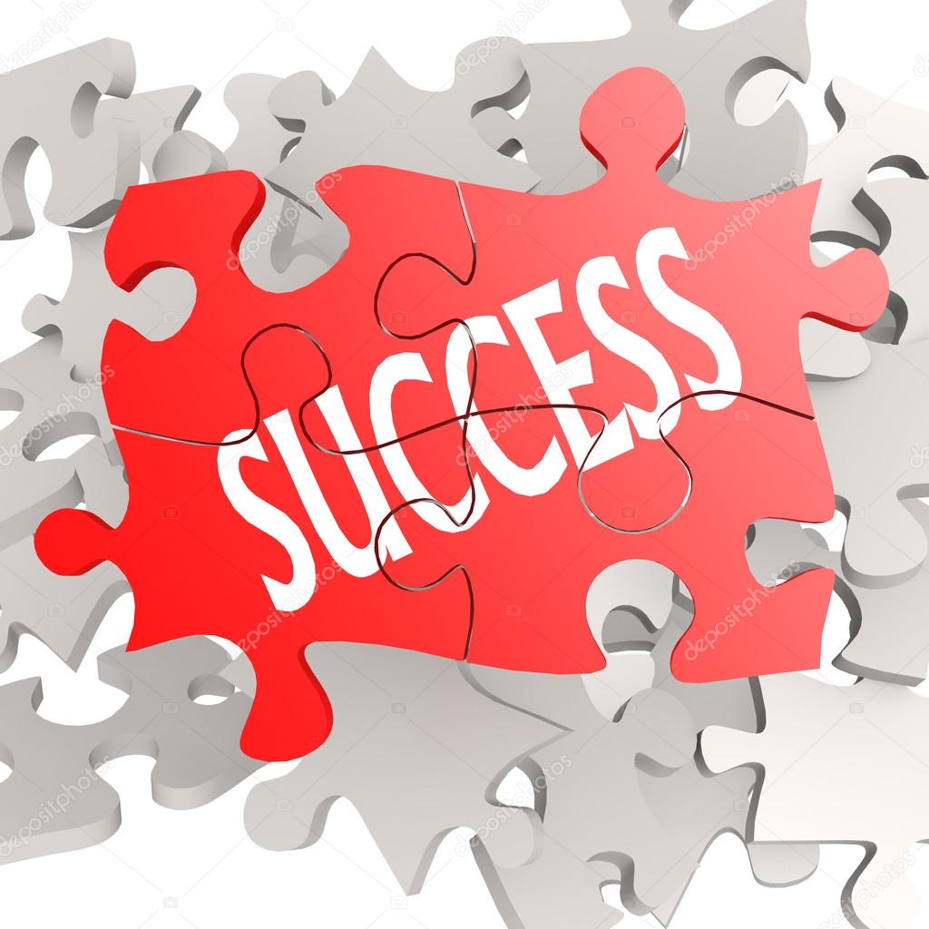 Puzzle jigsaw success — Stock Photo © tang90246 #51006903