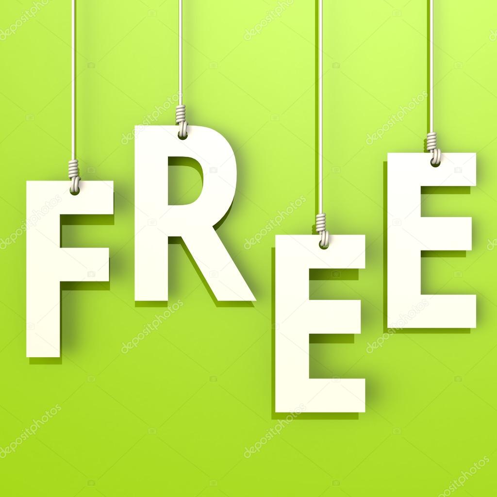 Free word in green background Stock Photo by ©tang90246 51052013