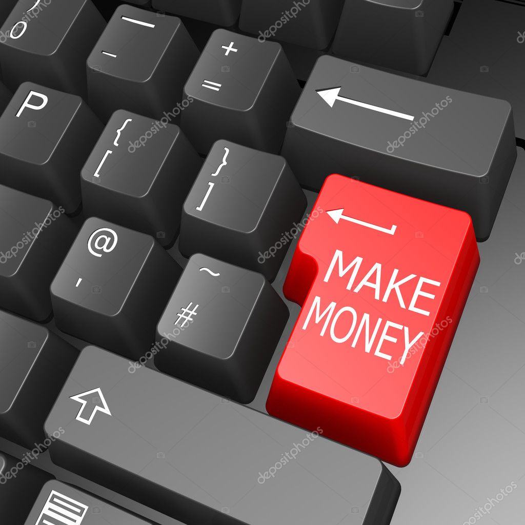 Make money key on computer keyboard — Stock Photo © tang90246 #51519703