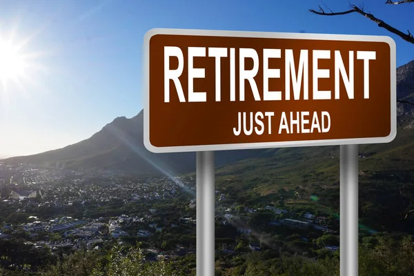 Retirement ahead sign Stock Photos, Royalty Free Retirement ahead sign ...