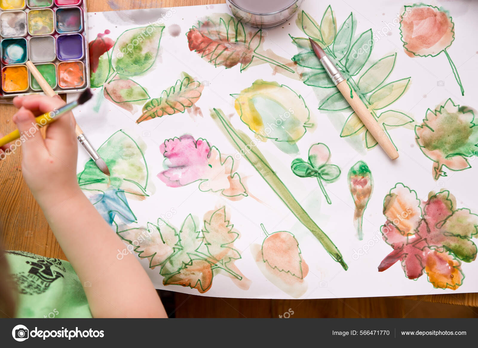 Color Leaves Memory Imagination Training Exercise Montessori ...