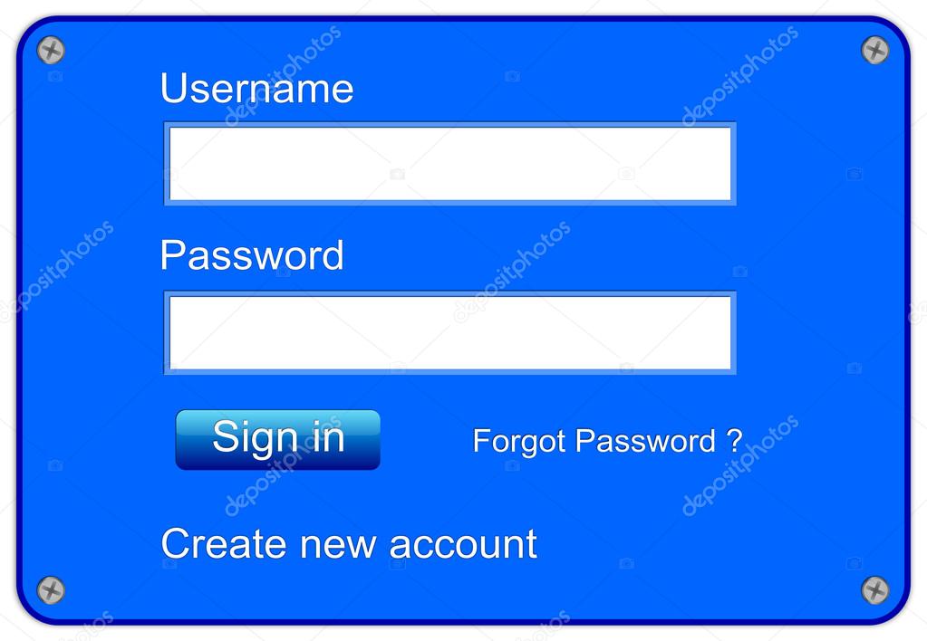 Login web screen Stock Photo by ©wwwebmeister 19759737