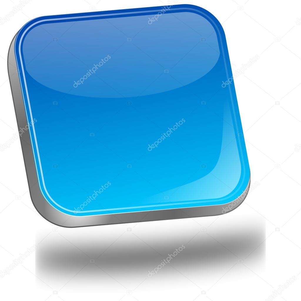 Blue blank Button — Stock Photo © wwwebmeister #22727171