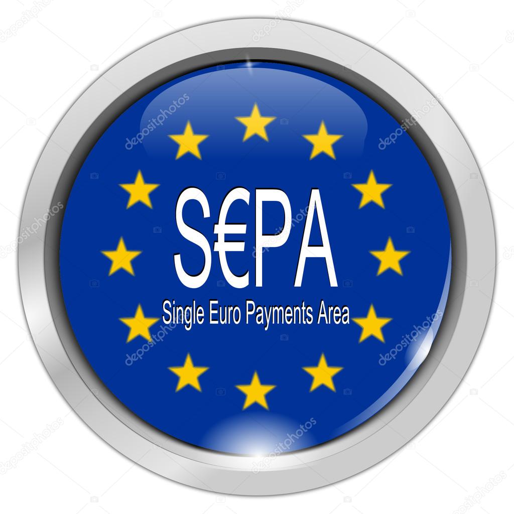 SEPA - Single Euro Payments Area - Button — Stock Photo © wwwebmeister #32121275