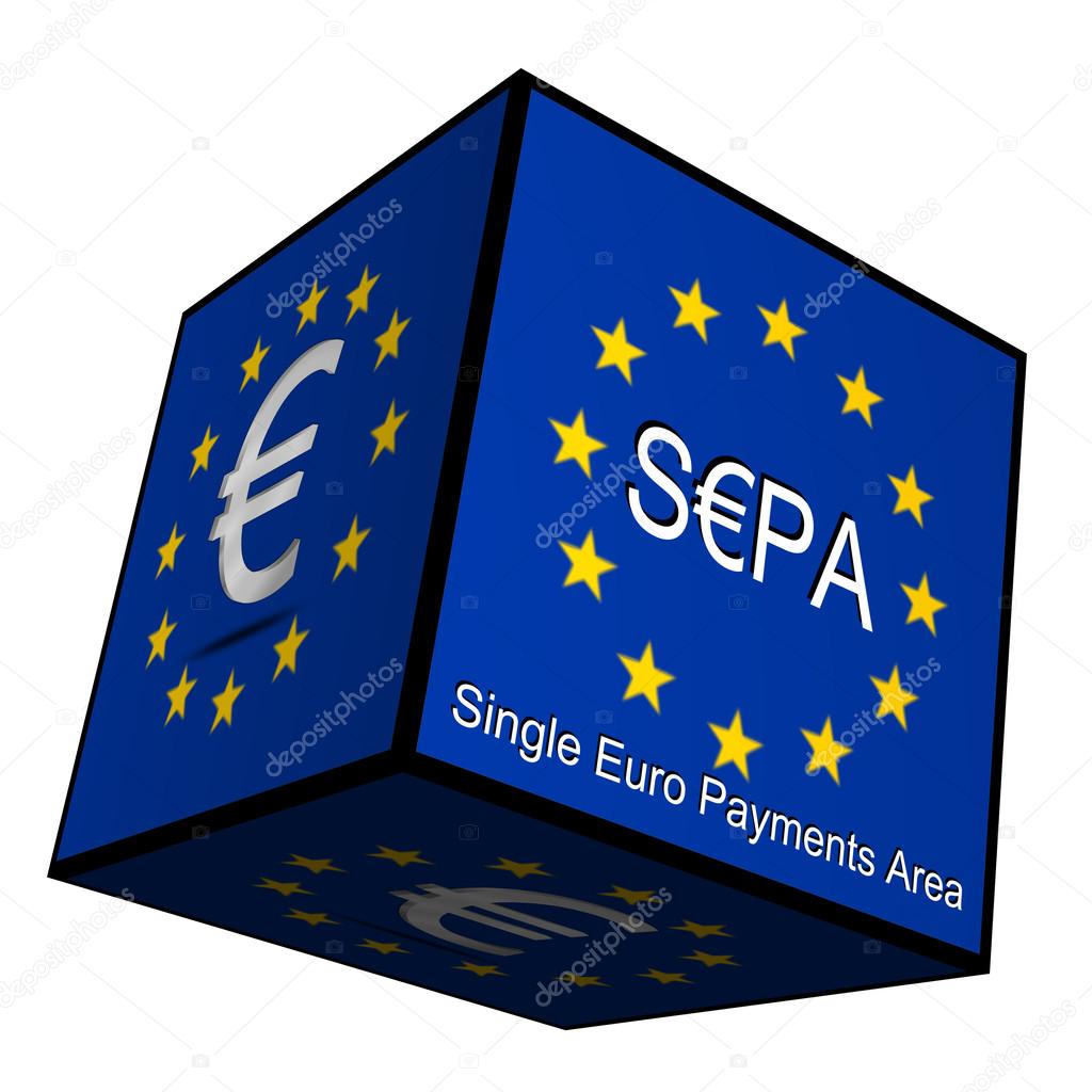 SEPA - Single Euro Payments Area - Button 3d — Stock Photo ...