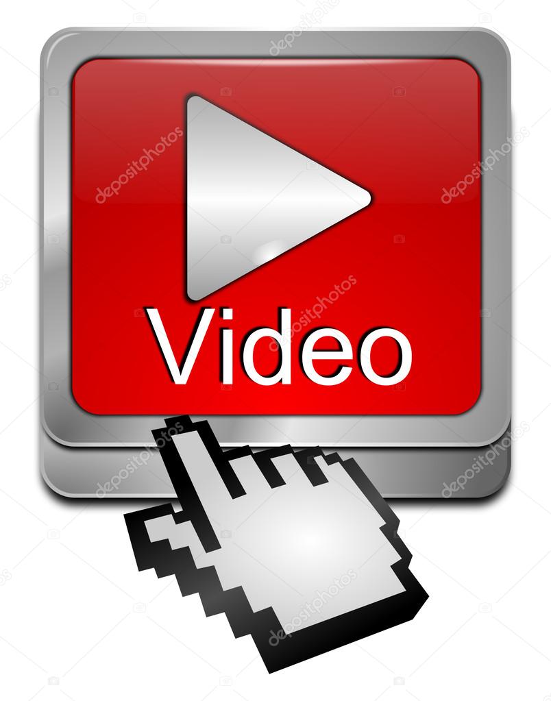 Play video Button with Cursor — Stock Photo © wwwebmeister #45255309