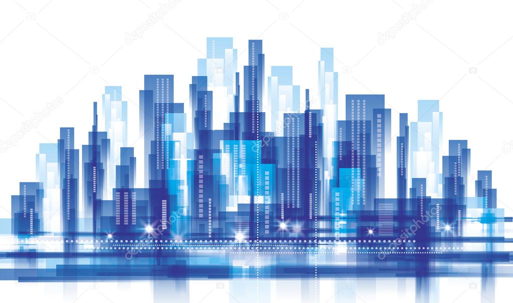 Abstract City skyline — Stock Vector © dahabians #24478797