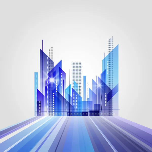 Abstract City skyline — Stock Vector © dahabians #24478797