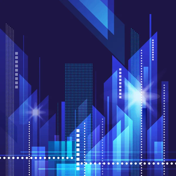 Abstract cityscape background vector — Stock Vector © dahabians #24517337