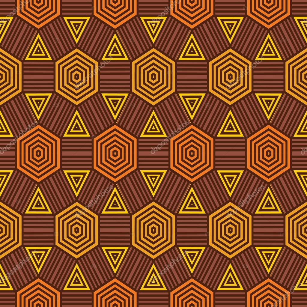 African fabric pattern — Stock Vector © Irmairma #23202322