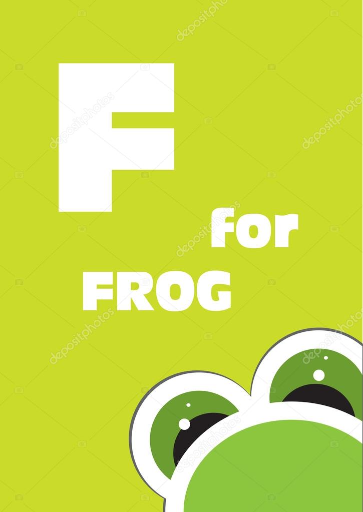 F for the Frog, alphabet for the children Stock Vector Image by ...