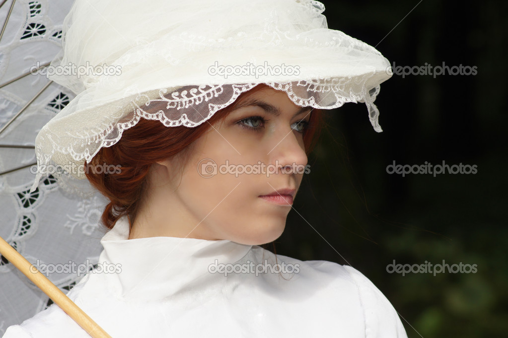 The lady under an umbrella — Stock Photo © Gala-az #44729637